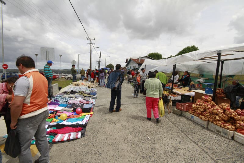 Chiloe Chile - Feria Artesenal Editorial Image - Image of fishing ...