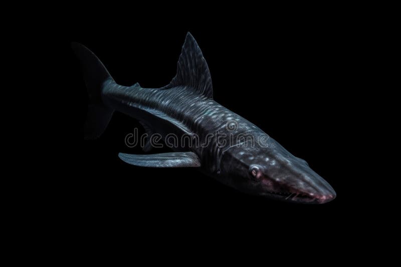 Chimaera Ghost Shark Gliding Gracefully in the Darkness Stock ...