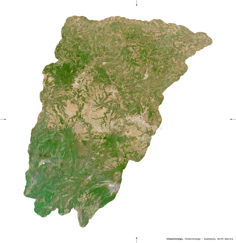 Chimaltenango, Guatemala - Isolated. Sentinel-2 Satellite Stock ...