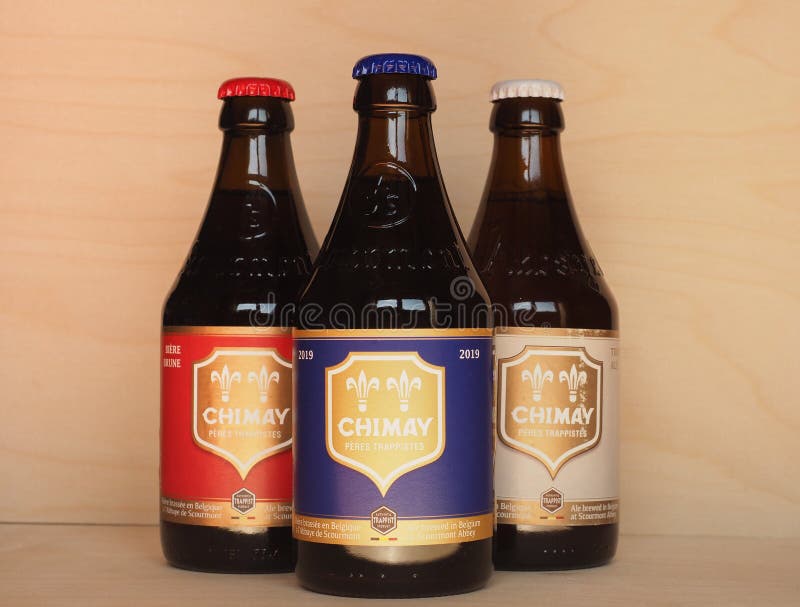 CHIMAY - CIRCA APRIL 2020: Chimay Bottles of Beer Editorial Image ...
