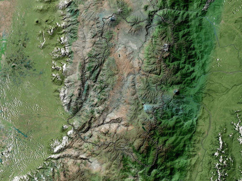 Chimborazo, Ecuador. High-res Satellite. No Legend Stock Image - Image ...