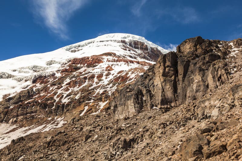 Chimborazo volcano stock photo. Image of chimborazo, nevado - 69956062