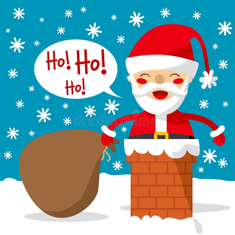 Chimenea de Santa ilustración del vector. Ilustración de santo - 17428179