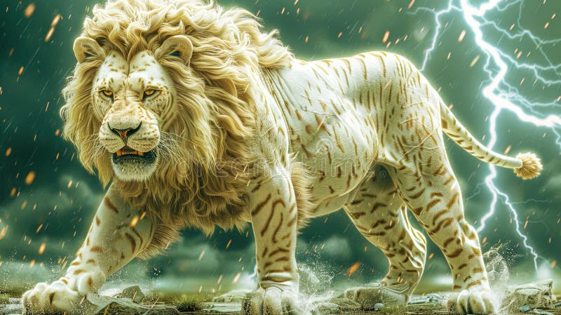 A Chimera, Combining Features of Different Animals Flying in the Sky ...