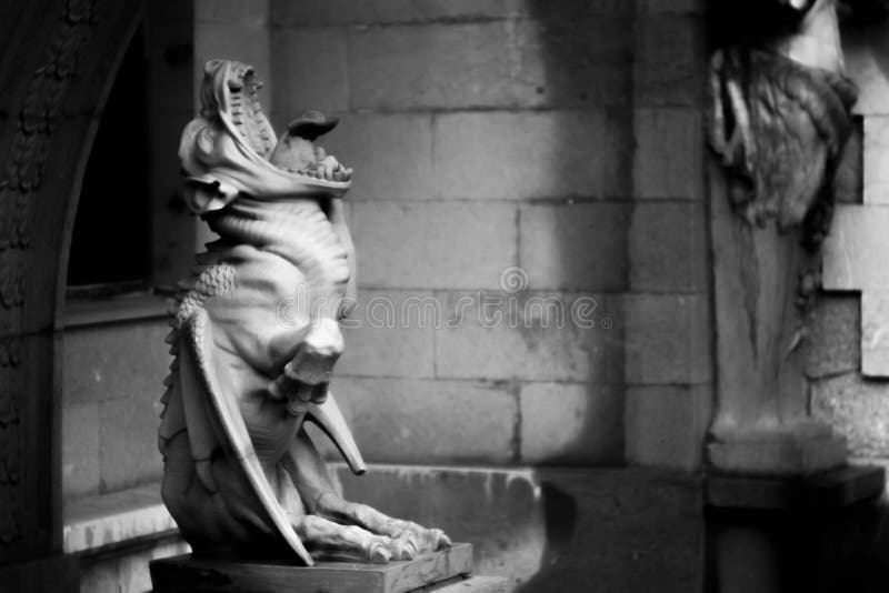 Chimera sculpture stock photo. Image of chimera, grey - 95142870