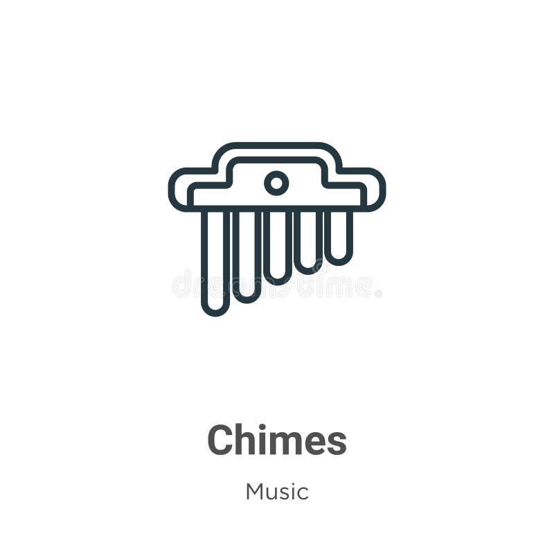 Chimes Icon in Filled, Thin Line, Outline and Stroke Style. Vector ...