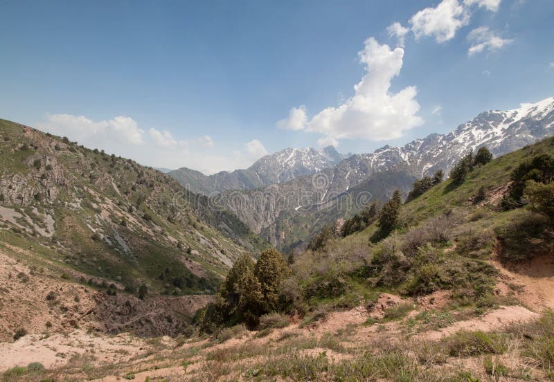 Chimgan Mountains, Uzbekistan Stock Image - Image of terrain, nature ...