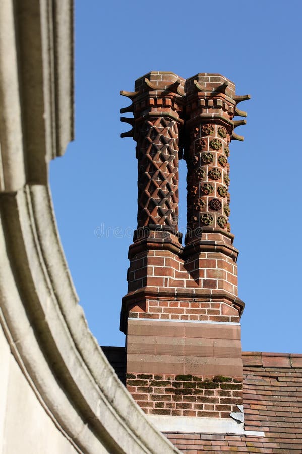 Old Georgian chimneys stock image. Image of antique, mansion - 3381215