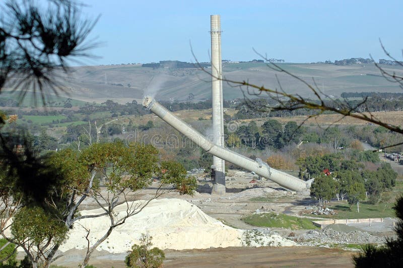 Chimney. stock image. Image of green, rubble, smoke, hills - 22689569