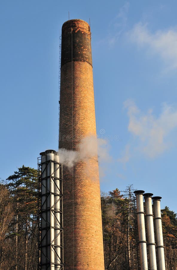Chimney stock photo. Image of heat, forest, vertical, brick - 7364396