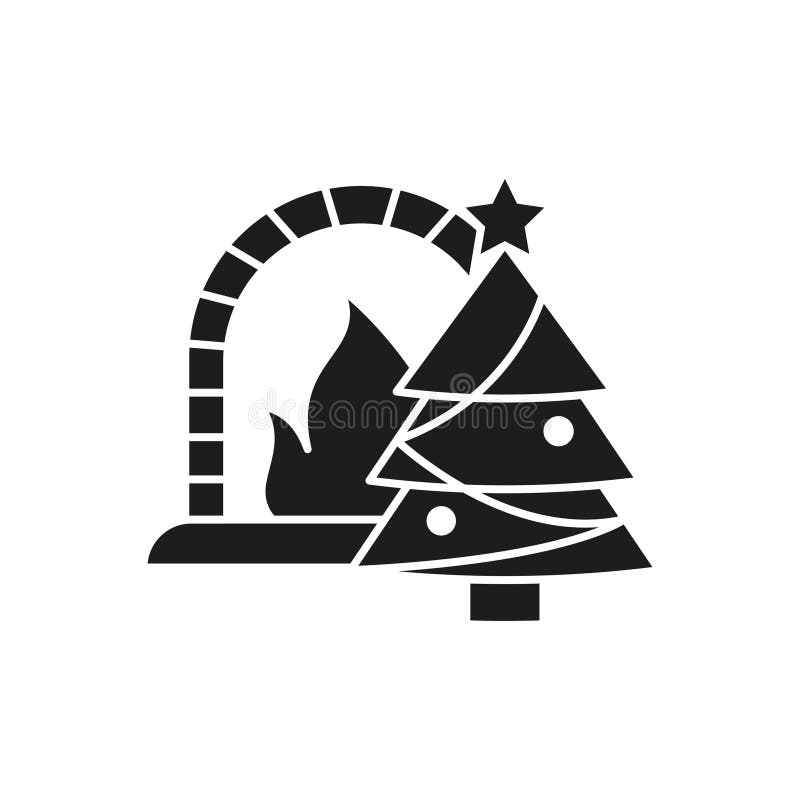 Chimney Christmas Icon Vector Basic Design Simple and Modern Stock ...