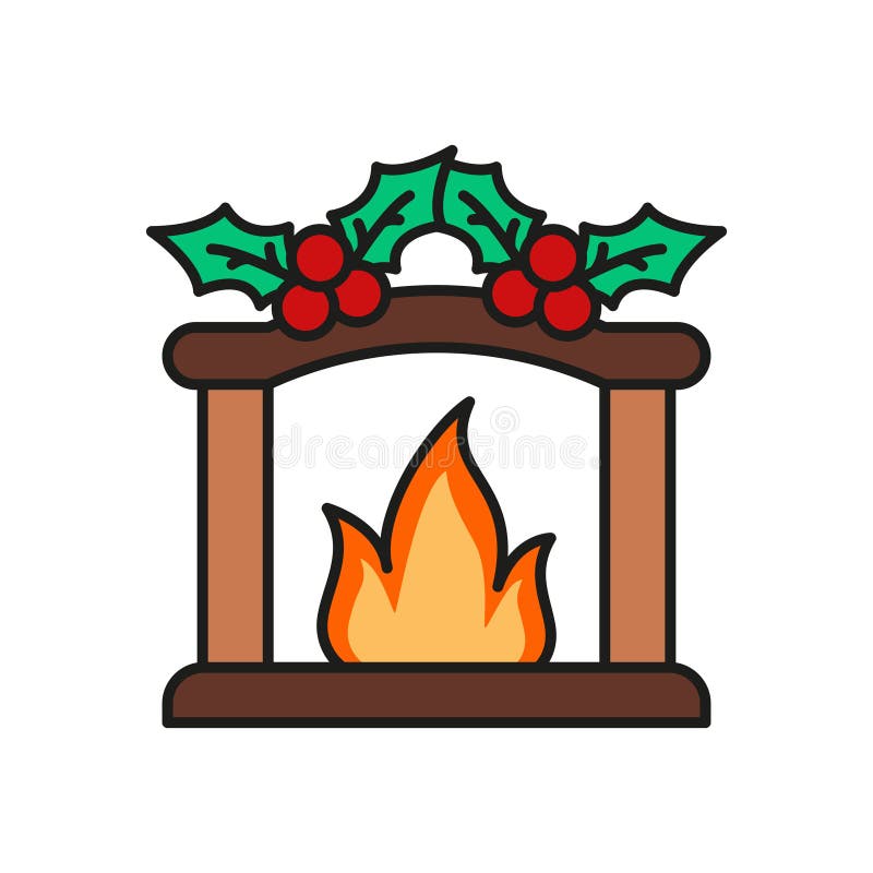 Chimney Christmas Icon Vector Basic Design Simple and Modern Stock ...