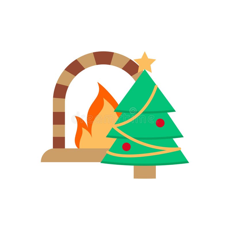 Chimney Christmas Icon Vector Basic Design Simple and Modern Stock ...