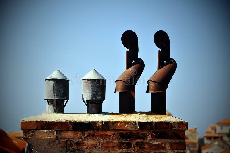 Chimney exhaust stock image. Image of iron, detail, chimney - 21808989