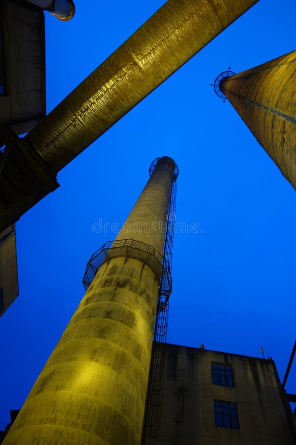 Chimney in Factory stock photo. Image of complex, brick - 39132422