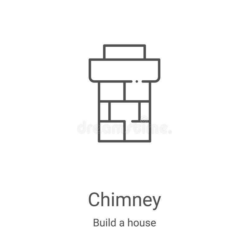 Chimney Icon Vector from Build a House Collection. Thin Line Chimney ...