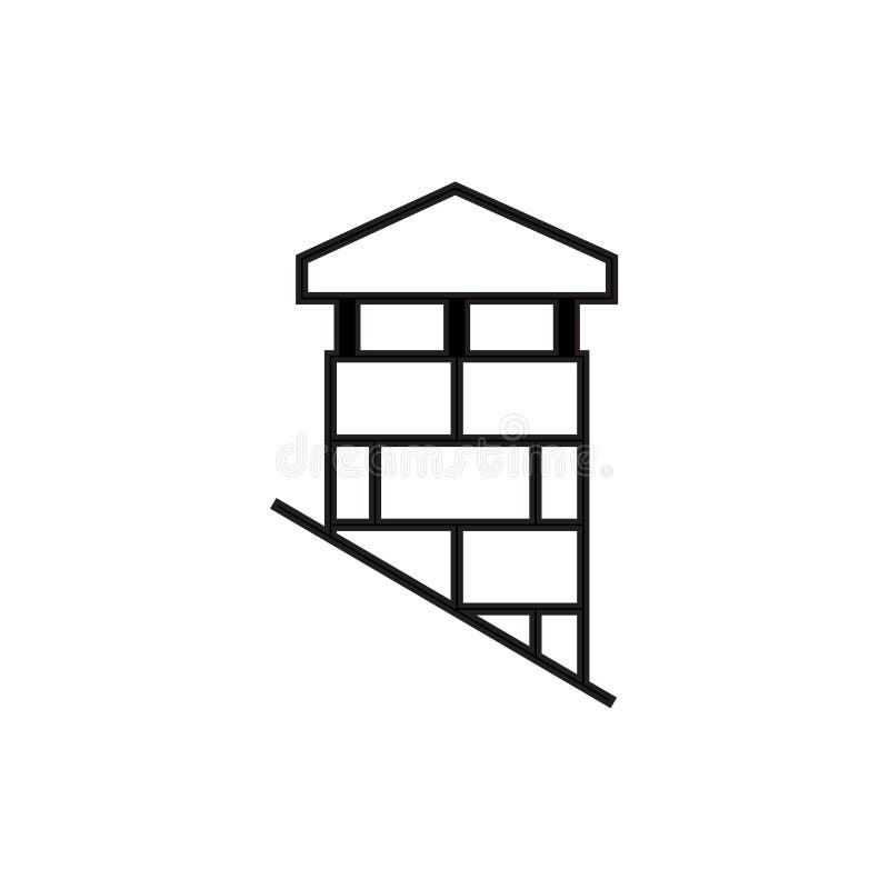 Chimney Icon Simple Vector. Smoke House Stock Vector - Illustration of ...