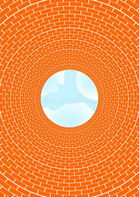 Chimney inside. stock vector. Illustration of masonry - 58254763