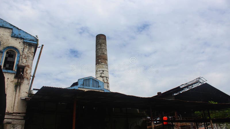 Chimney in an Old Sugar Factory Stock Image - Image of chimney ...