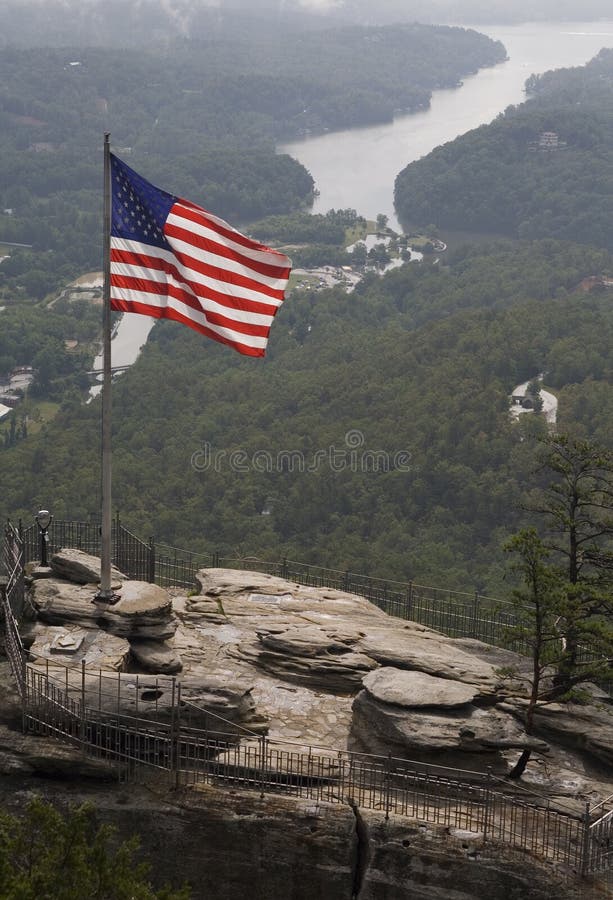 Chimney Rock stock image. Image of forest, drop, rock - 5807693