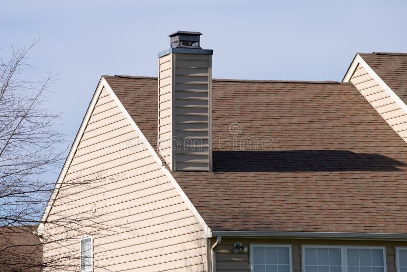 Chimney Chimney on the Roof Building Structure Stock Photo - Image of ...