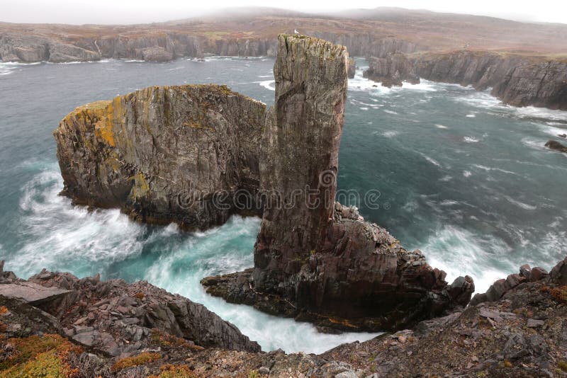The Chimney, at Spillars Cove in Newfoundland and Labrador, Canada ...
