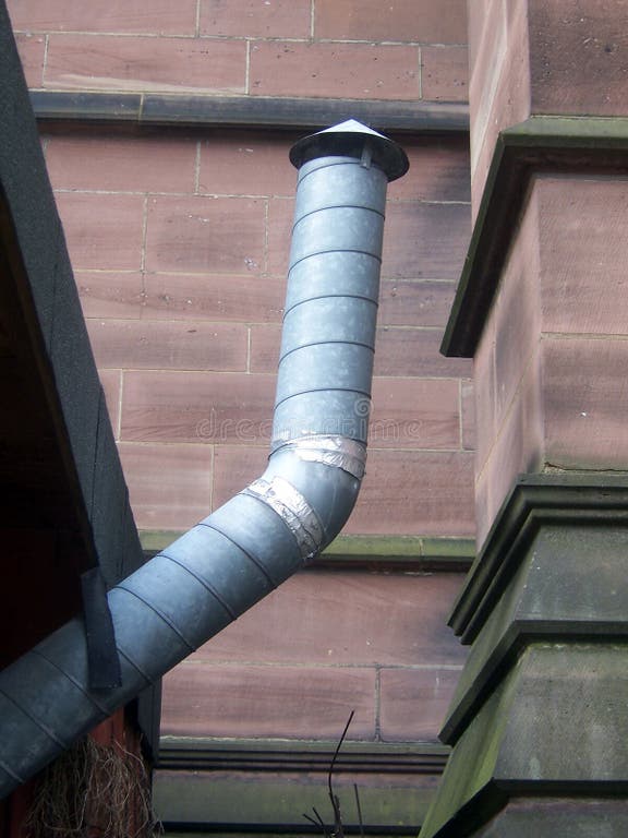 A chimney stack stock image. Image of pipe, aluminium - 2742655
