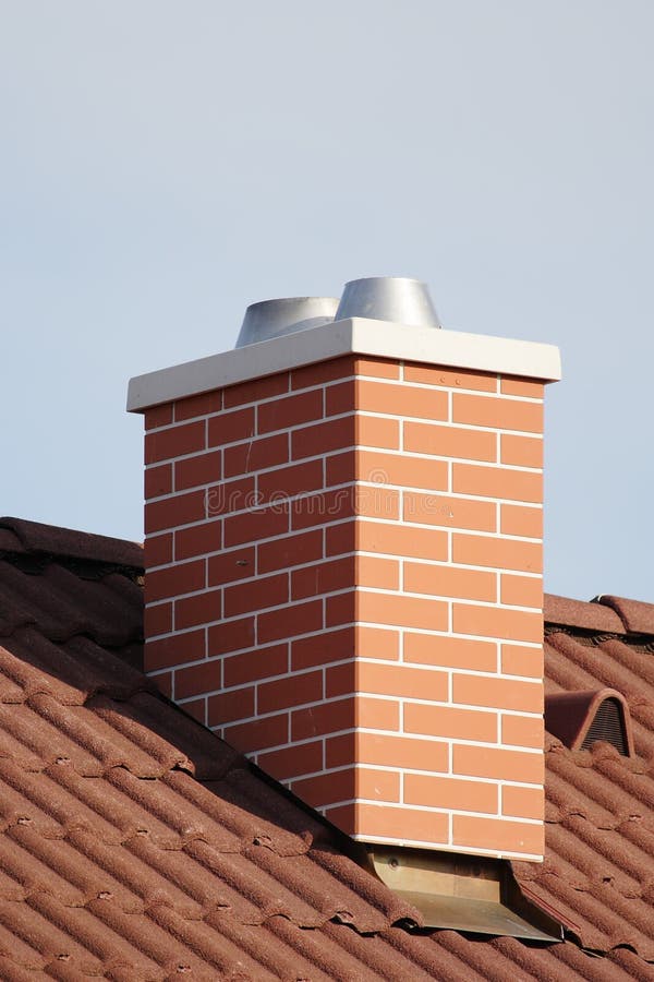Chimney stack stock image. Image of weatherproofing, blue - 5133513