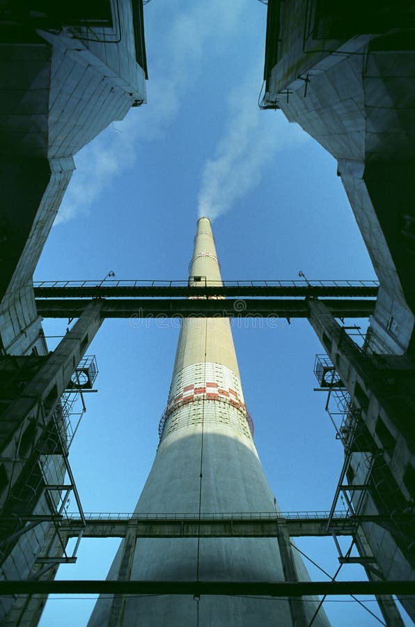 Chimney stack stock image. Image of arhitecture, electrostatic - 7325931