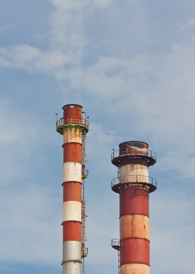 Chimney stack inspection stock photo. Image of industry - 36726880