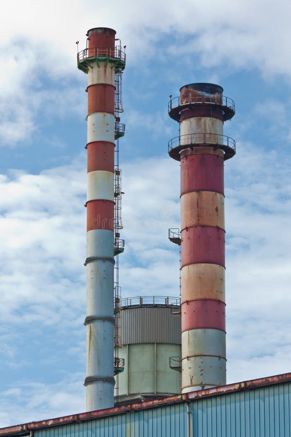 Chimney stack inspection stock photo. Image of industry - 36726880