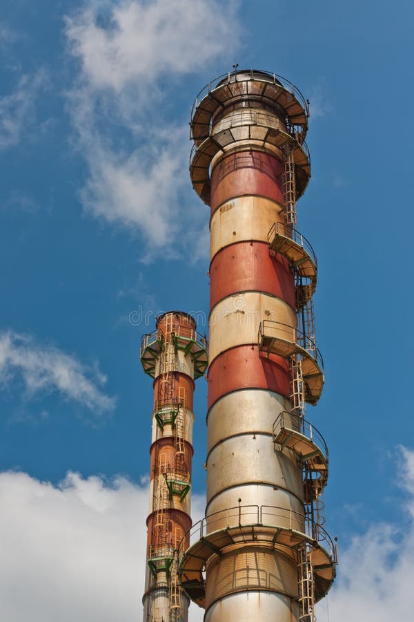 Chimney stack inspection stock photo. Image of industry - 36726880