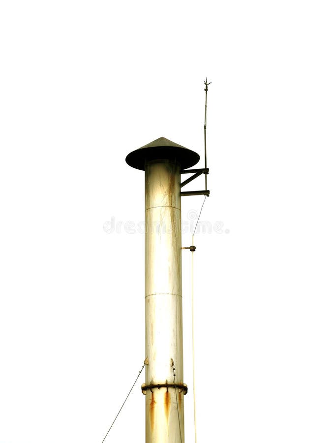 Chimney Steam Flue and Release Steam Stock Image - Image of blue ...