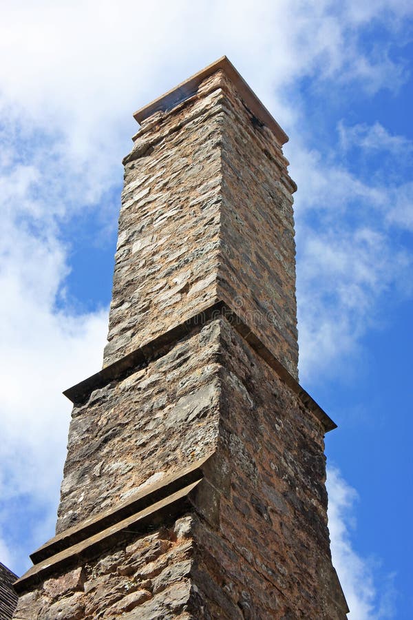 Chimney stock image. Image of brick, roof, blue, tiles - 36749207