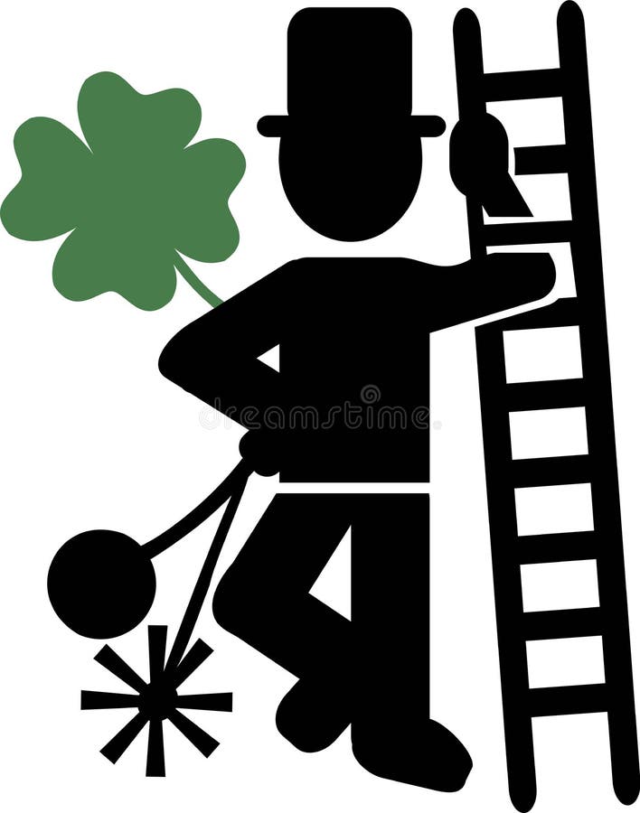 Chimney Sweeper Lucky stock illustration. Illustration of symbol ...