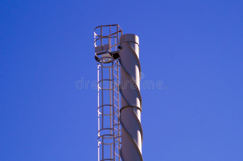 Chimney stock image. Image of white, chimney, twisted - 98504075