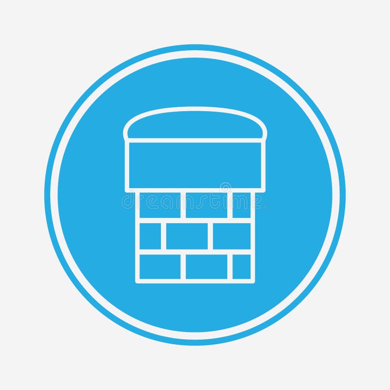 Chimney Vector Icon Sign Symbol Stock Illustration - Illustration of ...