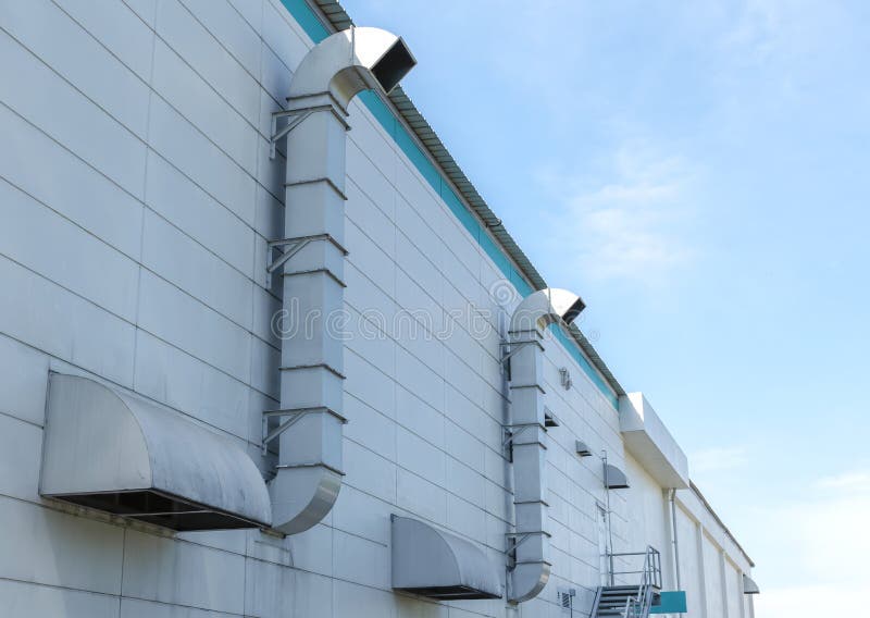 Chimney Ventilation System on Outside Building Stock Photo - Image of ...