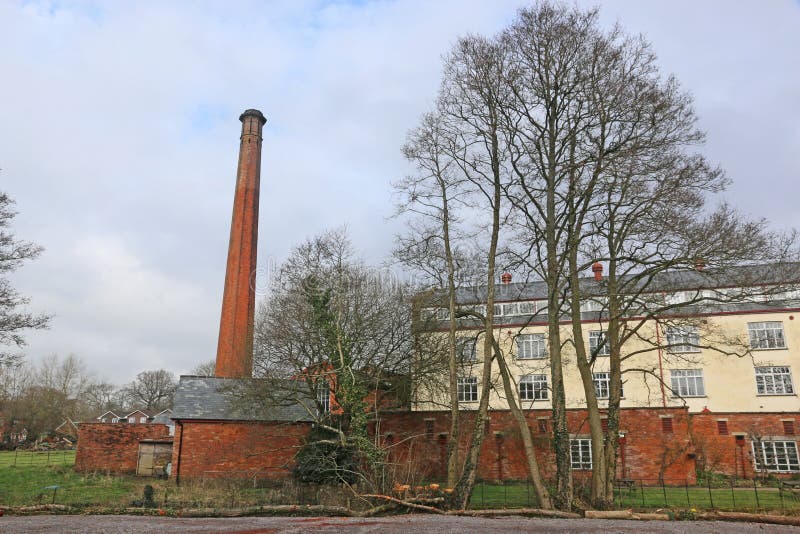 Chimney of a Victorian Steam Driven Mill Stock Photo - Image of devon ...