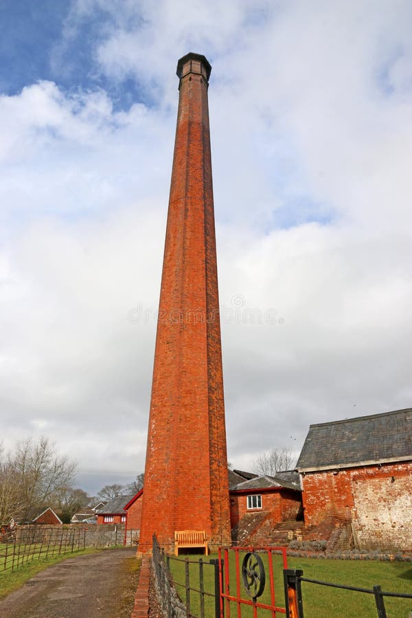 Chimney of a Victorian Steam Driven Mill Stock Image - Image of mill ...
