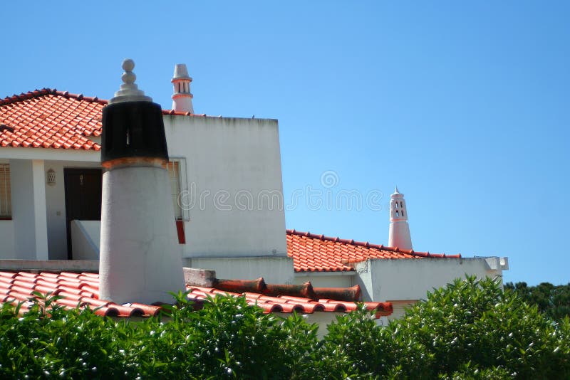 Chimneys and rooftops stock image. Image of tiles, shingles - 683367