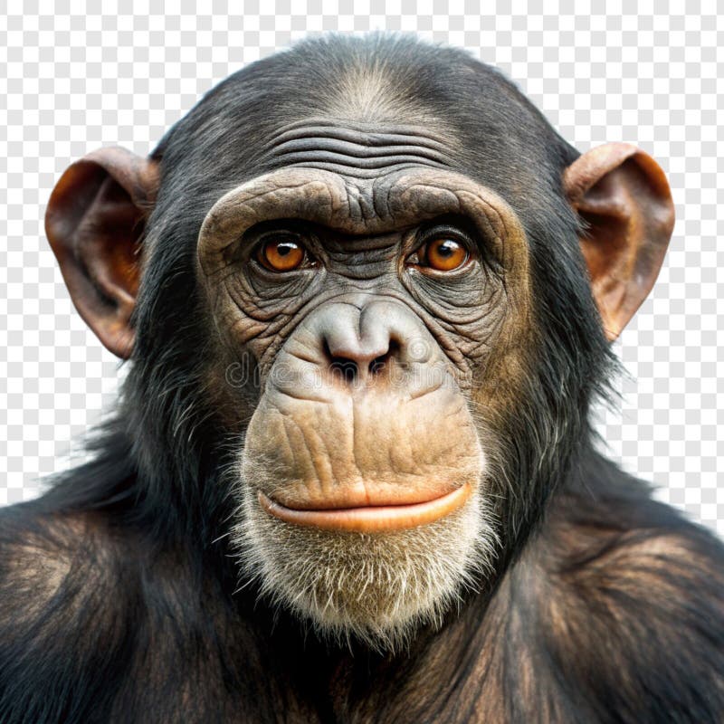 Chimpanzee Transparent Background Stock Illustration - Illustration of ...