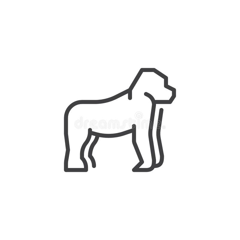 Side Profile Monkey Stock Illustrations – 83 Side Profile Monkey Stock ...