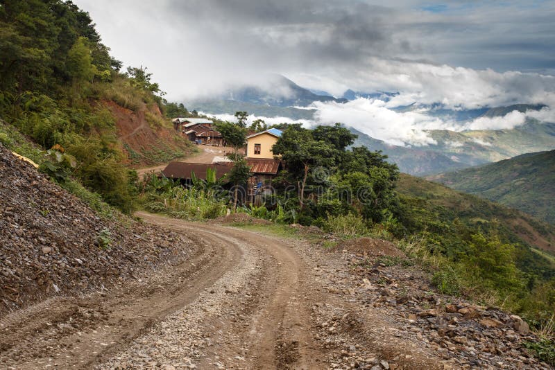 Tedim Town in Chin State, Myanmar Stock Photo - Image of travel, people ...