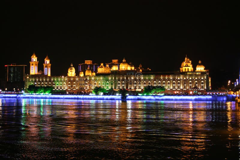 View on Acropolis at night stock photo. Image of architecture - 14545074