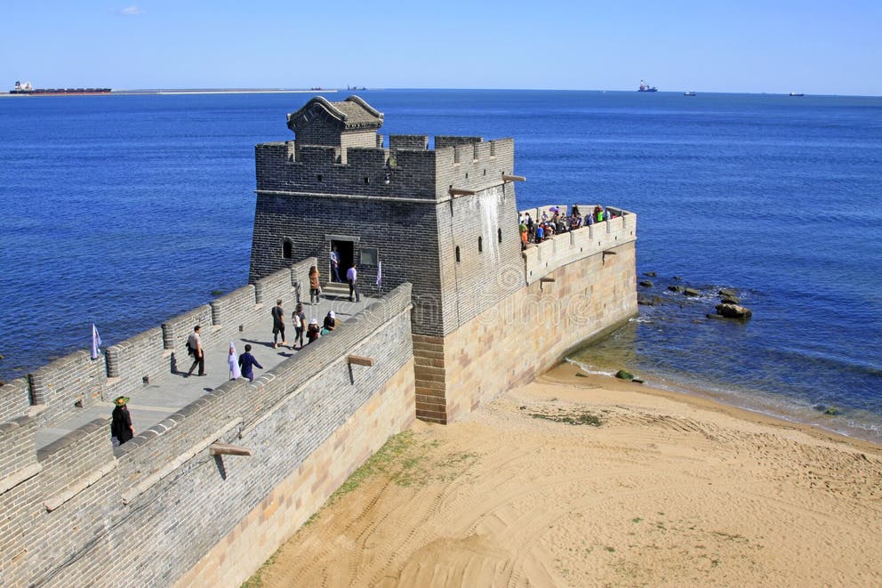 China Ancient Great Wall Building Scenery Editorial Stock Image - Image ...