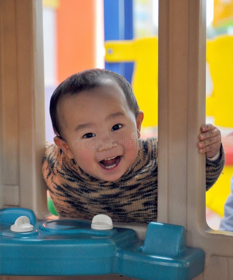 Newborn chinese baby stock image. Image of expression - 3685417