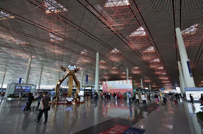 Beijing Capital Airport,Terminal 1,T1 Editorial Image - Image of east ...