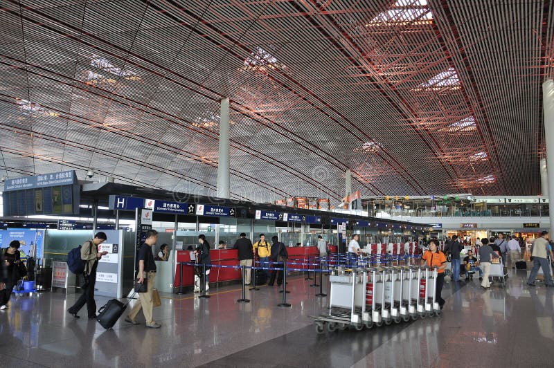 China Beijing Capital Airport Editorial Stock Image - Image of airport ...