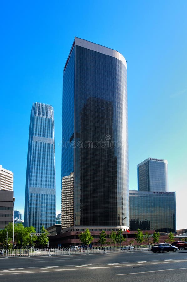 China Beijing CBD Buildingï¼Œ Skyscraper Editorial Photography - Image ...